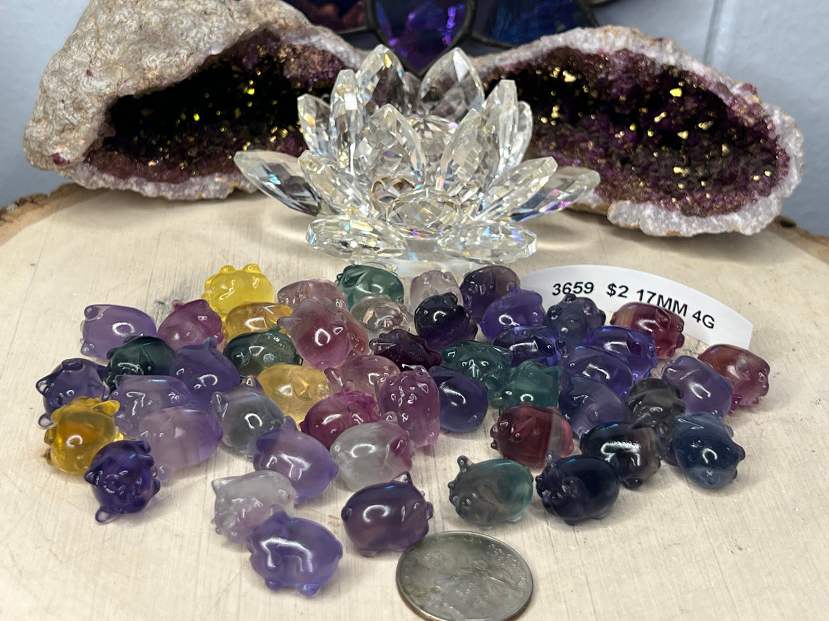 Fluorite Pigs – Crystal Intuition Az