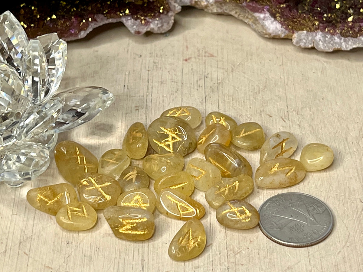 Citrine Rune Set – Crystal Intuition Az